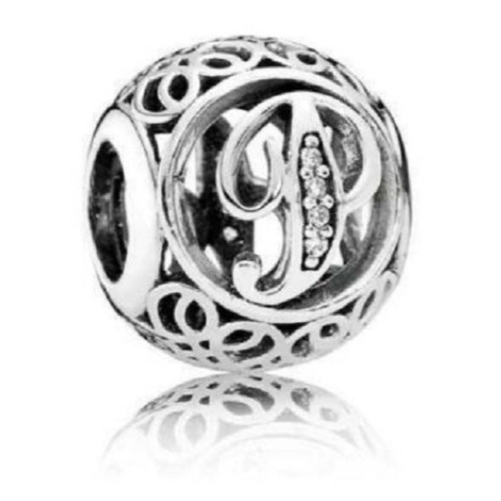 Pandora Initial Alphabet Character Letter P Charm - Gem